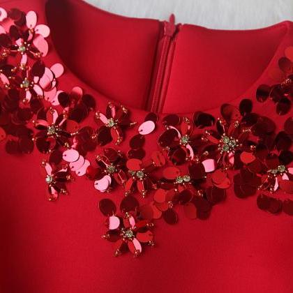 Beaded Dress In Red on Luulla