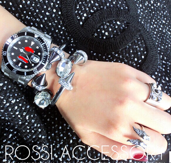 Little Giant Cone Rivet Double Arrow Bracelet With Drill on Luulla